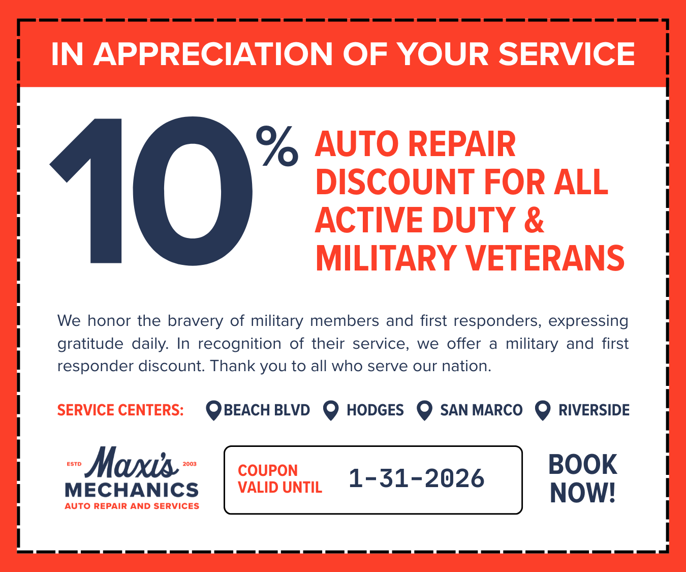Auto Repair Specials & Service Coupons » Maxis Mechanics